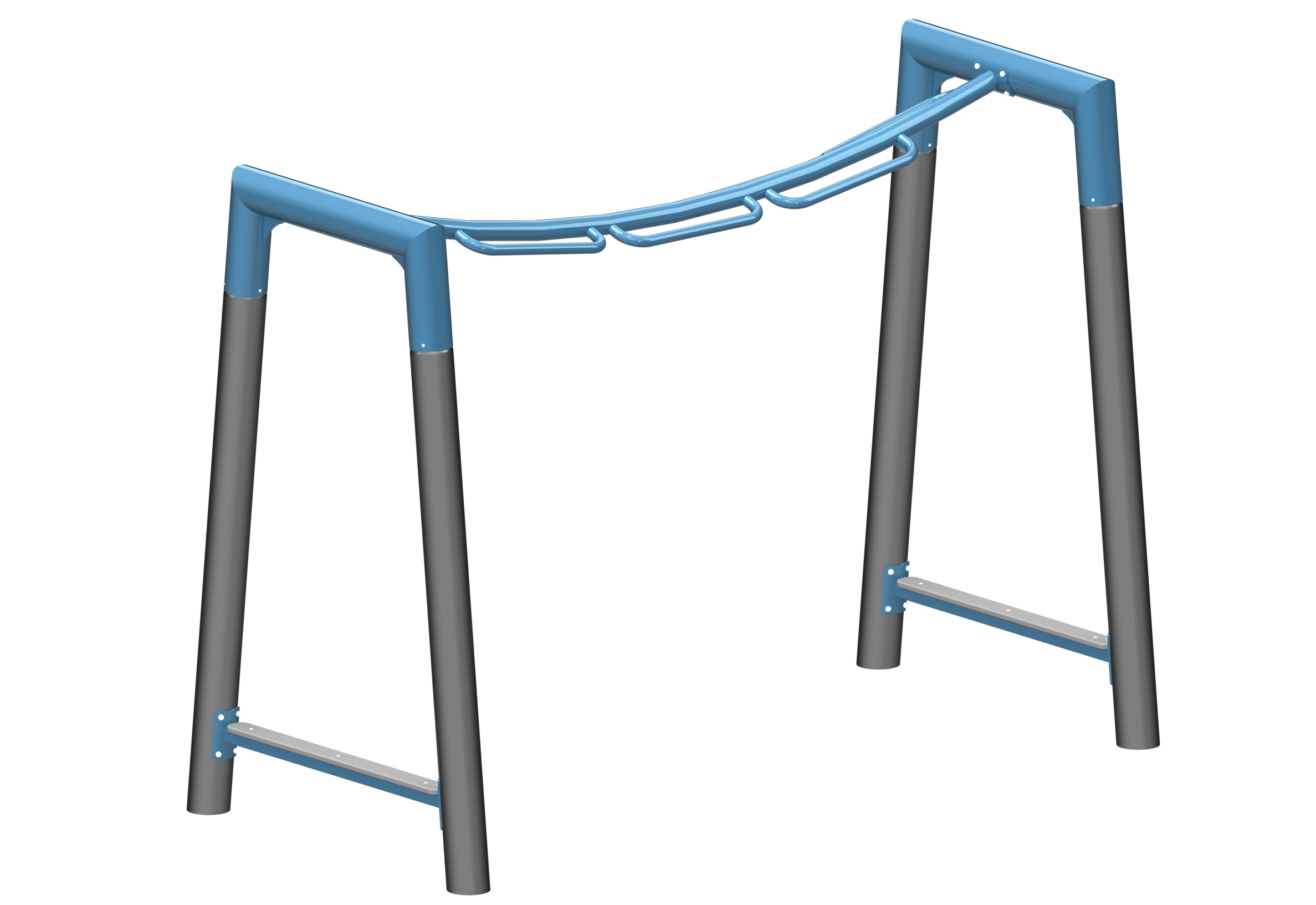 Horizontal overhead wave ladder (down)