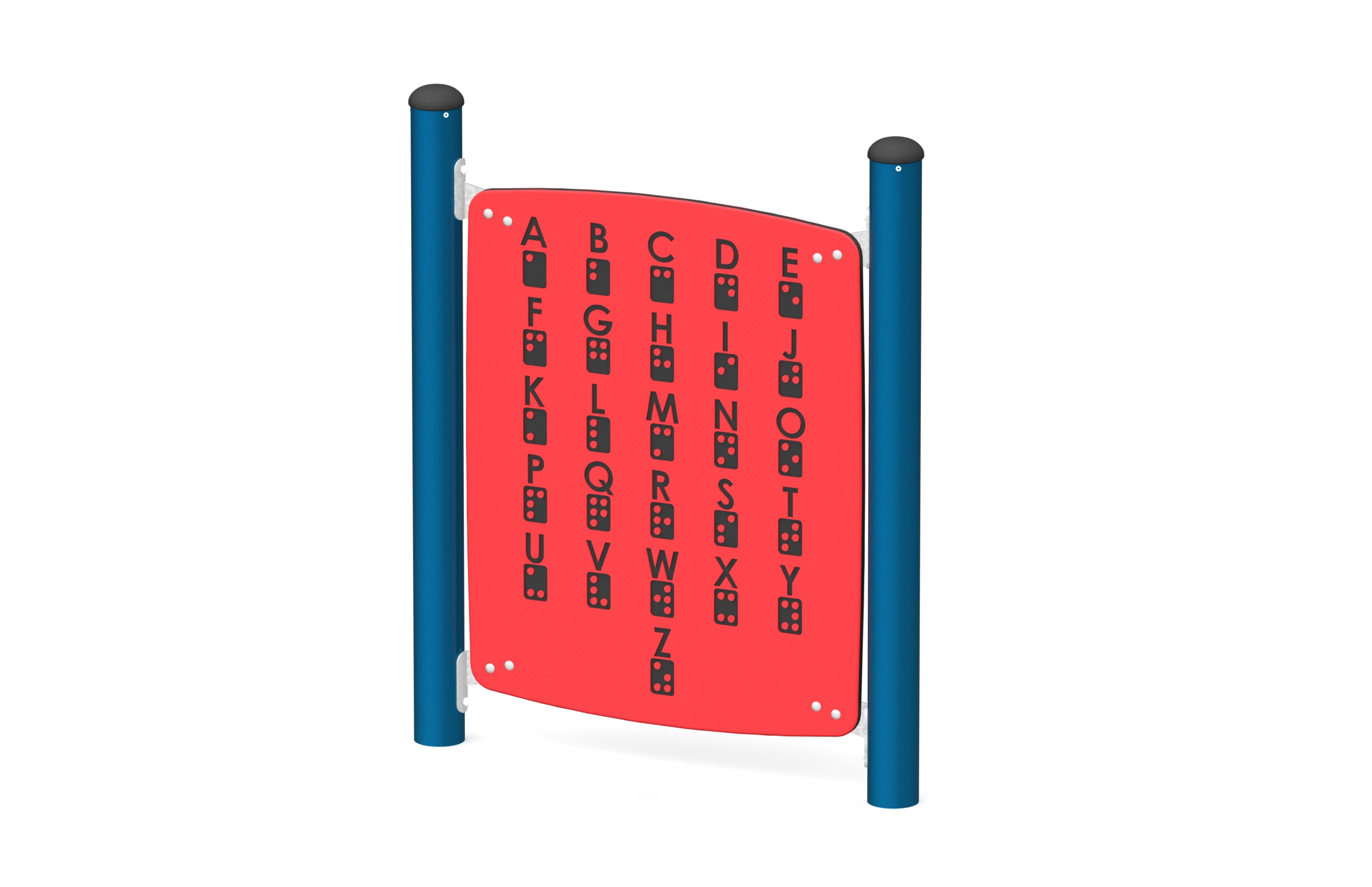 Freestanding braille panel